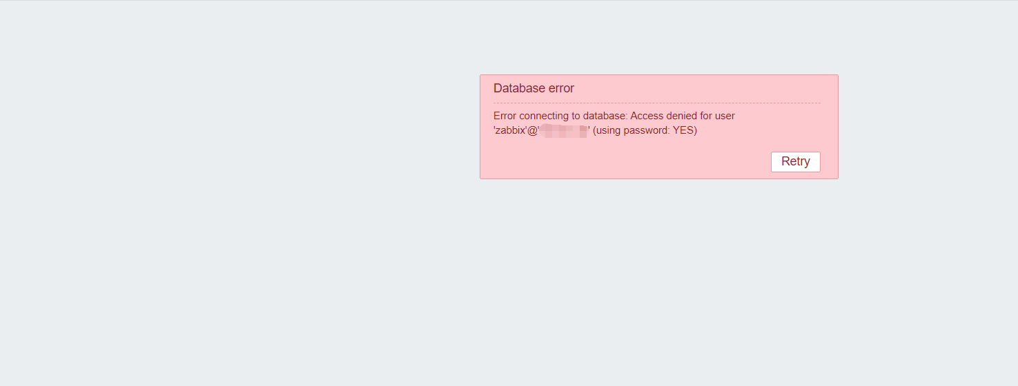zabbix web页面打开提示Database error(已解决)_zabbix database error-CSDN博客