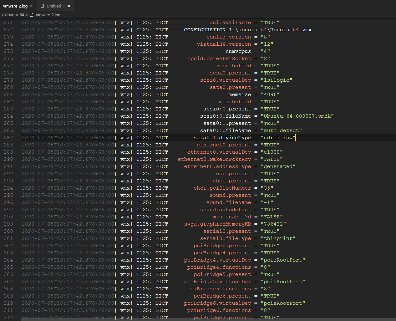 Linux -- VMware虚拟机配置文件(.vmx)恢复或者修改_虚拟机修改vmx后重启复原-CSDN博客