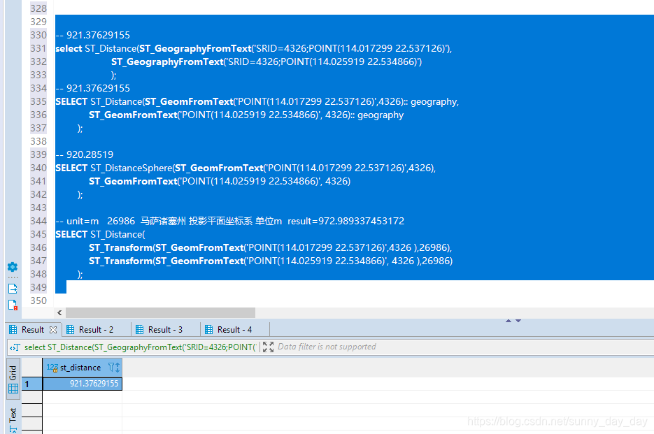 Postgresql 地图两点之间,经纬度距离计算, Postgis方式计算, 电子围栏功能实现;postgresql空间数据存储扩展 Postgispostgis 计算两点之间距离 Csdn博客