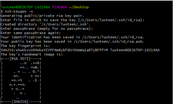 生成git秘钥后找不到.ssh文件夹_git config --global user.name 不生成.ssh-CSDN博客