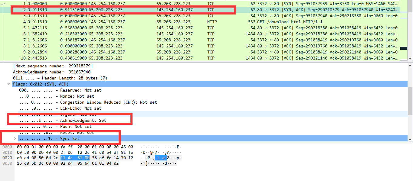 9.WireShark学习-使用WireShark分析SYN-Flooding攻击_使用hping3发起syn flooding 攻击,使用wireshark的流向图功能来分析syn -CSDN博客