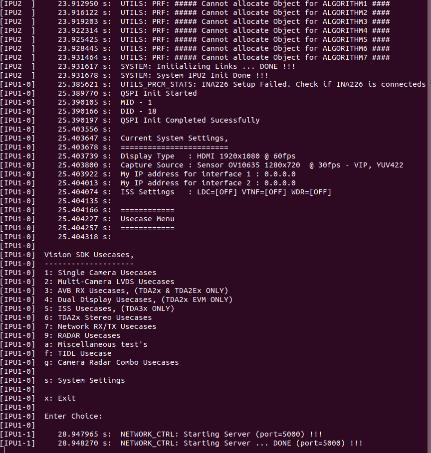 TDA2X Vision SDK安装和demo演示_tda2x安装arago meta-CSDN博客