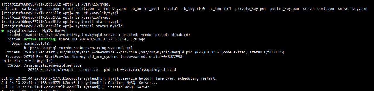 阿里云服务器安装MySQL成功，但是无法启动服务？_failed to enable unit: unit file mysql.service doe-CSDN博客