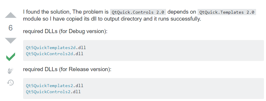 plugin cannot be loaded for module “QtQuick.Controls“: Cannot load library_plugin cannot be ...