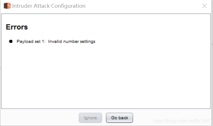 burp intruder爆破出现 Payload set 1: Invalid number settings的解决办法-CSDN博客