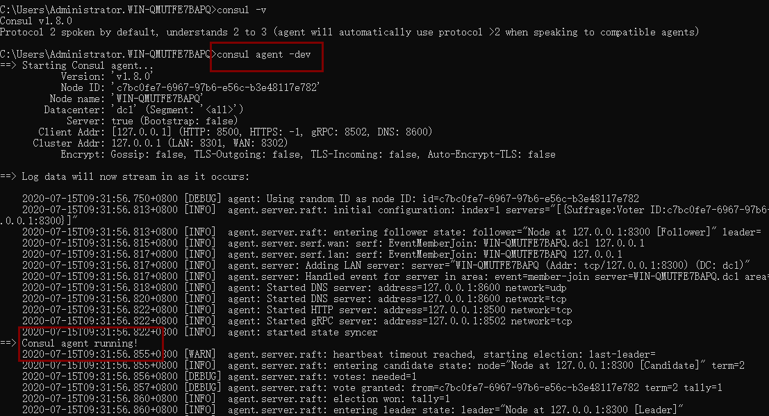 windows安装consul与启动的两种方法_consul agent -dev-CSDN博客