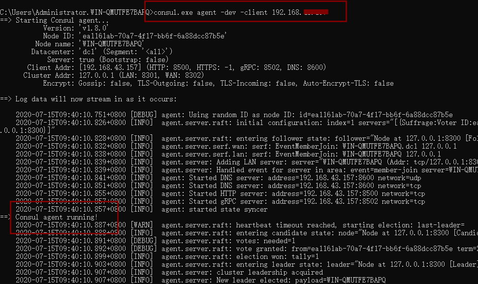 Two ways to install consul and start in windows - Programmer Sought