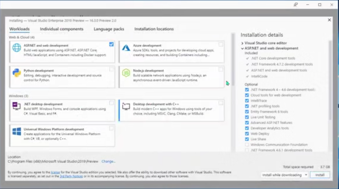 C# .NETCORE3.1 系列教程(一) 开发环境搭建与创建的一个Web项目_netcoreapp3.1使用教程-CSDN博客