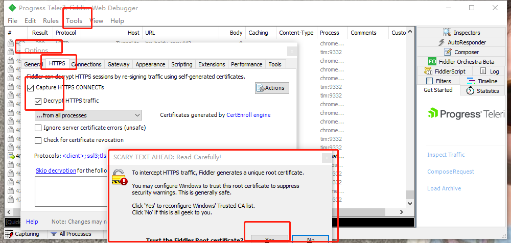 【测试】使用Fiddler4实现手机抓包_fiddler4 鸿蒙手机app抓包-CSDN博客