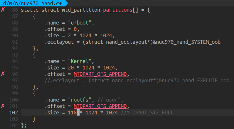 NUC972 MTD分区详解（UBI error: vtbl_check: too large reserved_pebs 824, good PEBs 512 错误分析）_nuc972 ...