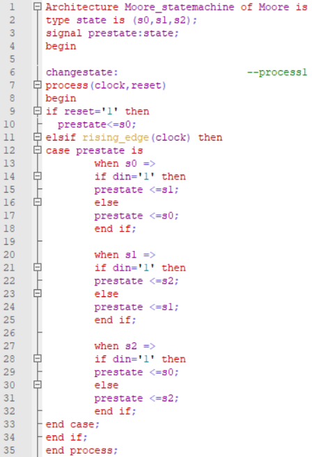 VHDL basics-state machine - Programmer Sought