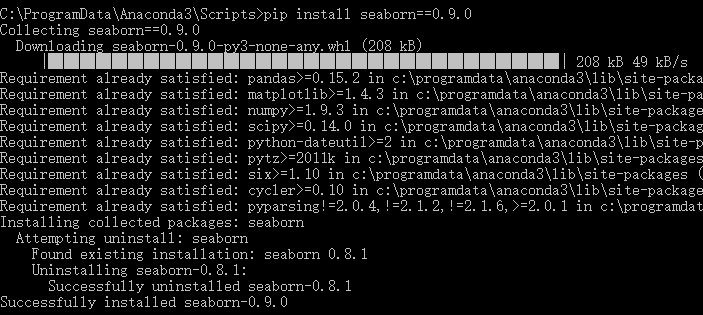 module ‘seaborn‘ has no attribute ‘scatterplot‘解决方案_module 'seaborn' has no attribute ...