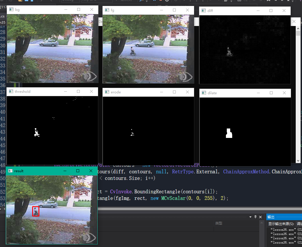 35-运动物体检测1（EmguCV学习）_emgucv 步态检测-CSDN博客