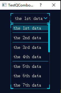 QComboBox下拉菜单中有分隔符Separator时的样式设置_qss combox 分割线-CSDN博客