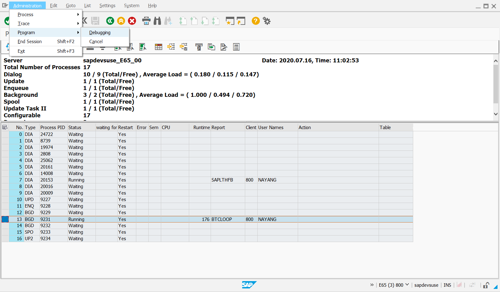 ABAP 后台程序BACKGROUND JOB DEBUG的终极大法（可修改数据并反映到结果当中）_abap job debug-CSDN博客