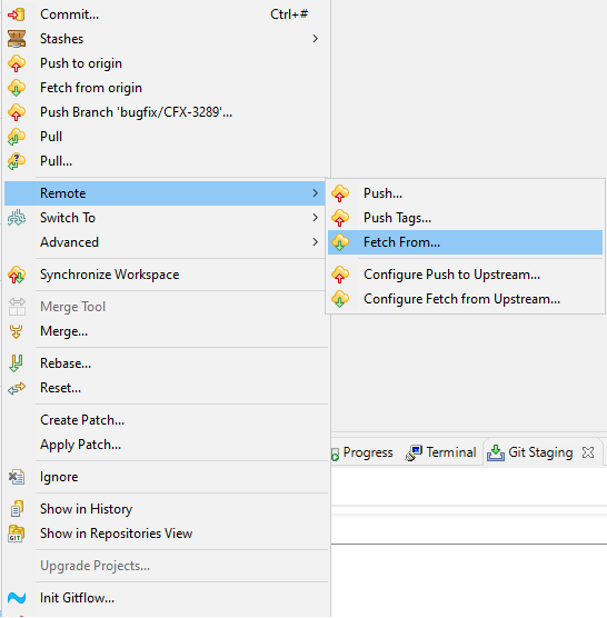 Eclipse descargar nueva rama en git - programador clic