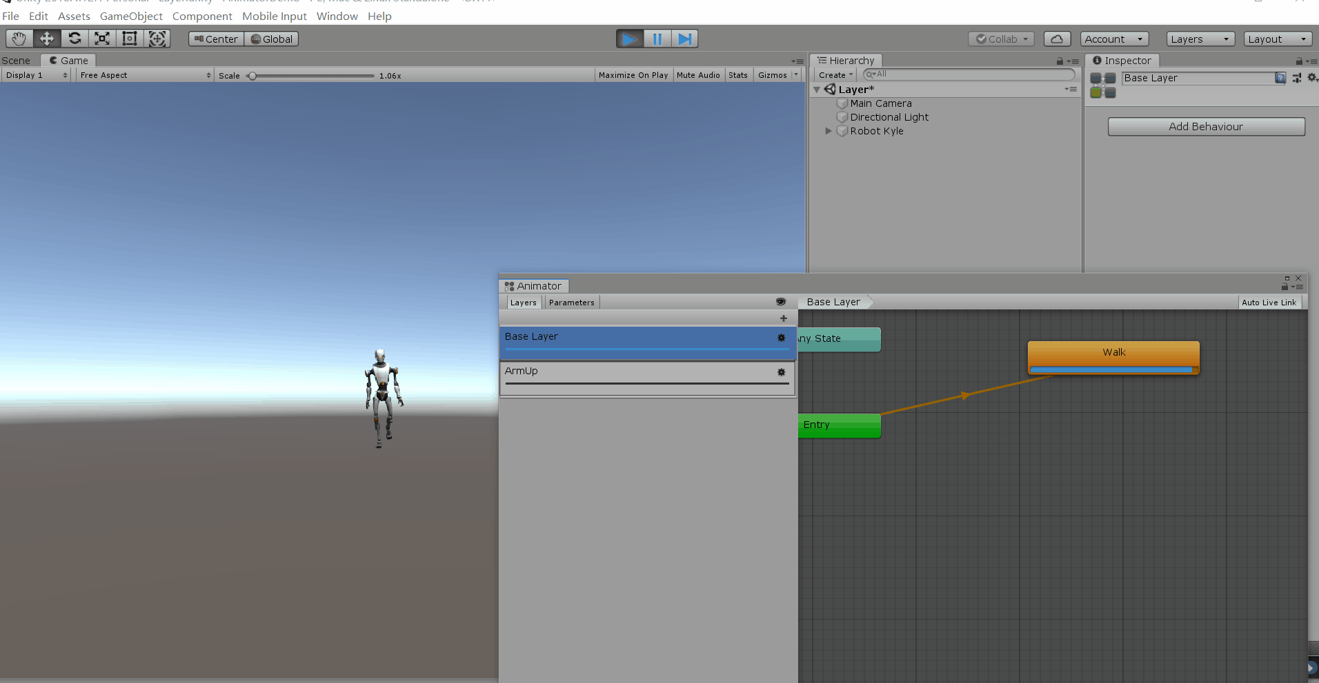 Unity之动画系统的学习（三）：layeranimations Layer Unity Csdn博客