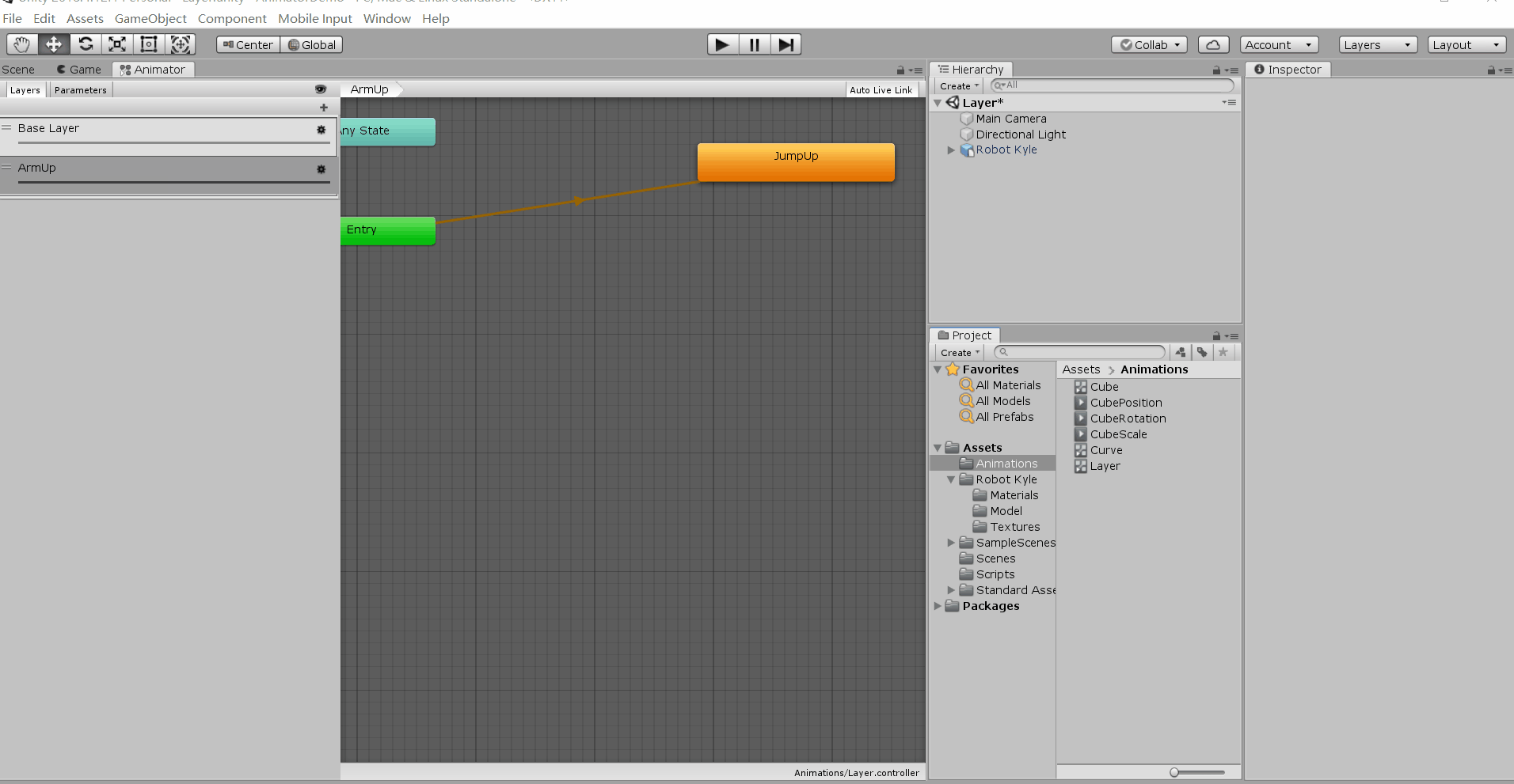 Unity之动画系统的学习(三):layeranimations Layer Unity Csdn博客