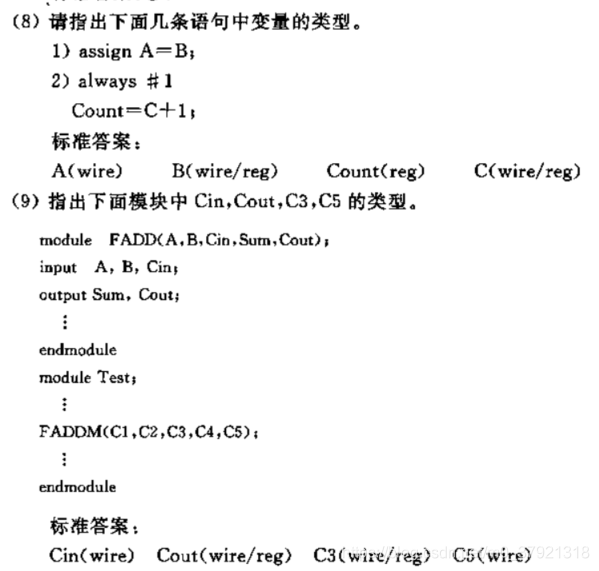 夏宇闻复习笔记第8章:语法基础例题夏宇闻verilog第八章 Csdn博客