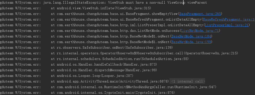 java.lang.IllegalStateException: ViewStub must have a non-null ViewGroup viewParent-CSDN博客