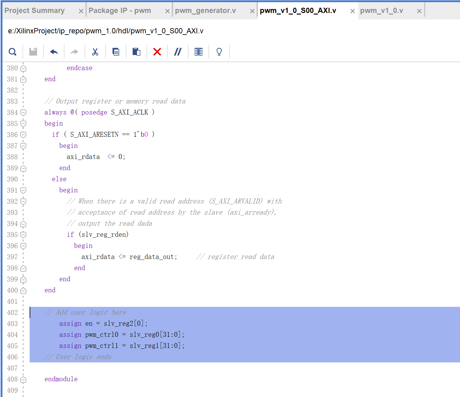 PYNQ-Z2 初识(十二) 自定义IP核，通过PWM IP核实现led呼吸灯_pynq-z2呼吸灯-CSDN博客