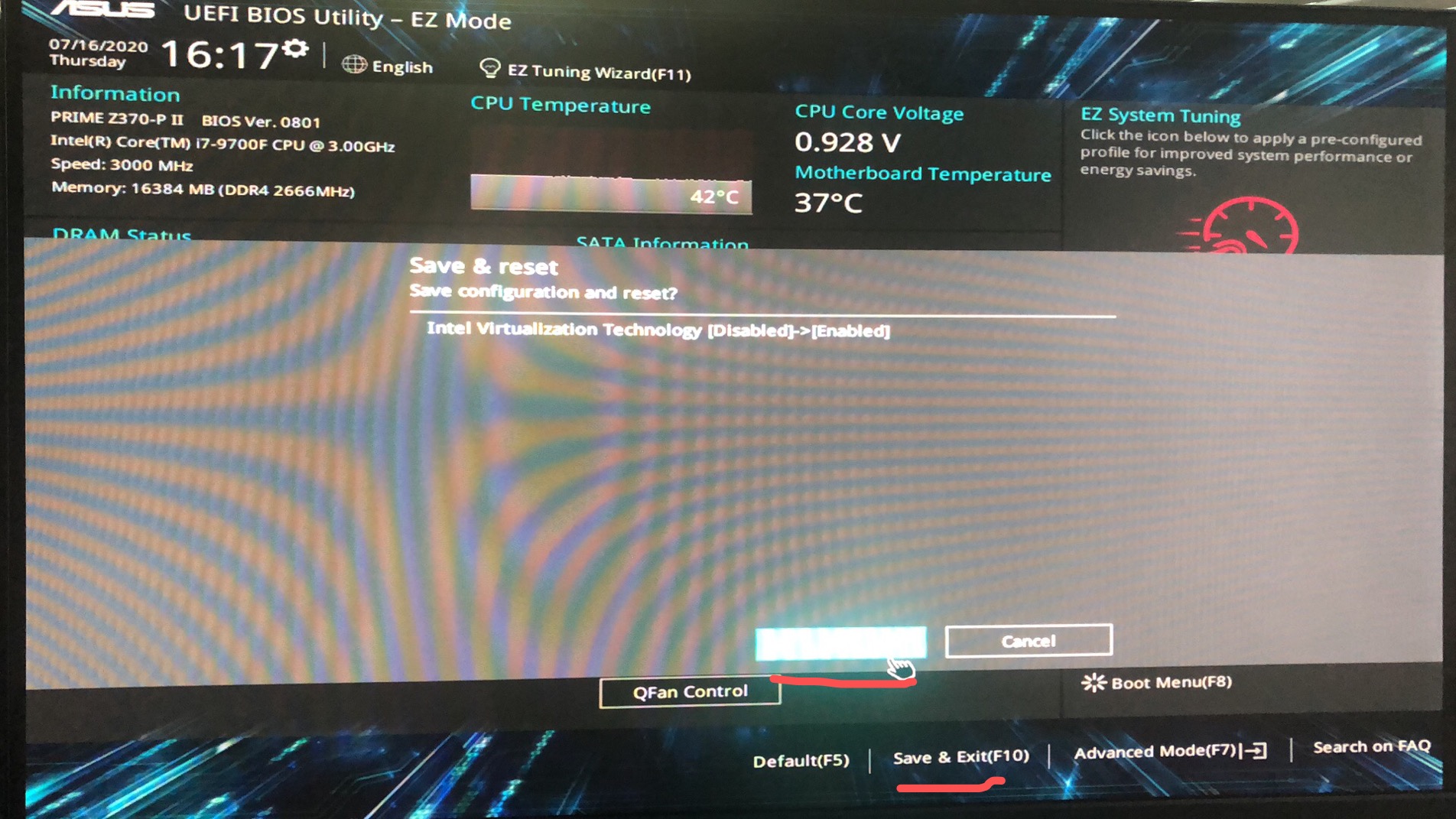 华硕电脑打开 Intel（R）VirTualization Technology 选项_intel virtualization ...