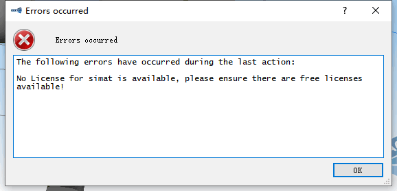 Simpack 2020.1 一种报错的解决方法No license for simat..._simpack2021安装后显示需要有效许可证服务器-CSDN博客
