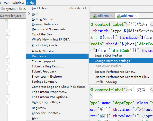 【IDEA】The IDE is running low on memory and this might affect performance. Please consider ...