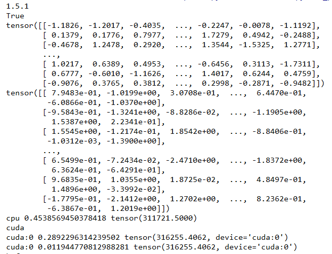 pytorch学习笔记2：GPU加速测试，含代码（亲测可用）_如何测得gpu硬件加速代码-CSDN博客