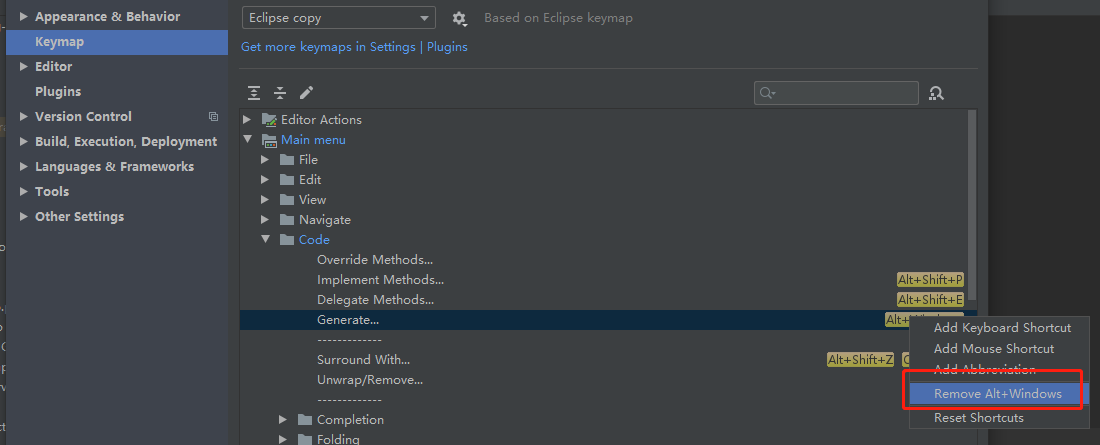 idea生成get/set方法快捷键ALT+insert无效，修改快捷键_idea没有insert键-CSDN博客
