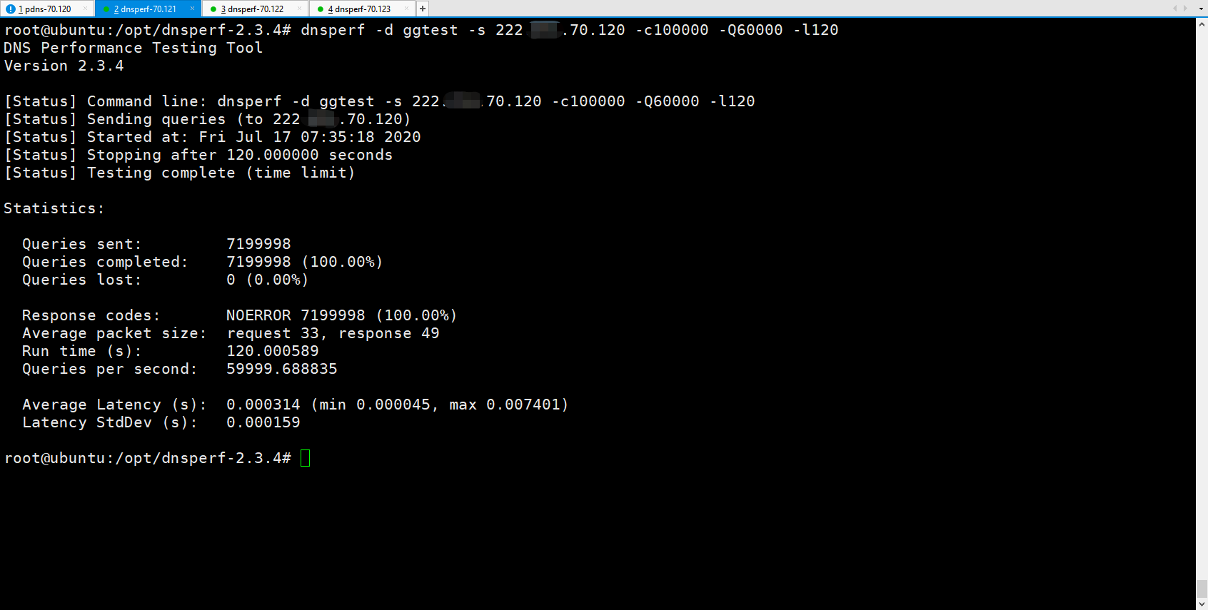 使用Dnsperf对PowerDNS压测_dnsperf ubuntu-CSDN博客