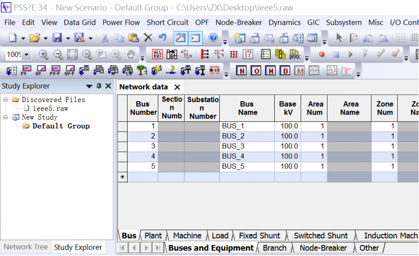PSSE潮流数据输入文件及与IEEE潮流数据文件的转化_潮流数据母线-CSDN博客