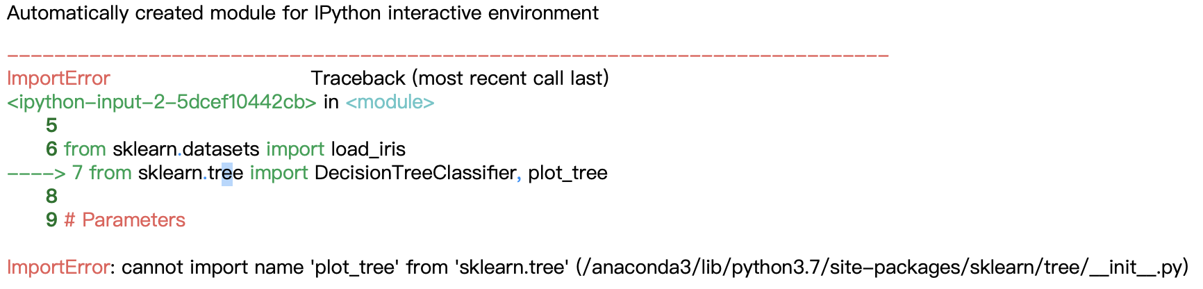 From Sklearntree Import Plottree Error Cannot Import Name ‘plottree From ‘sklearntree