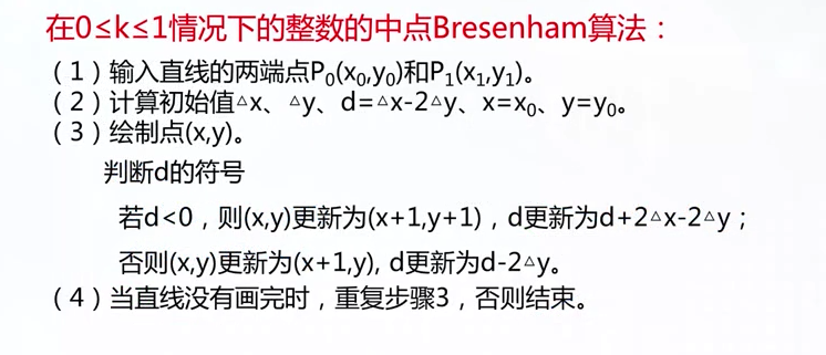 图形学-中点Bresenham算法-CSDN博客
