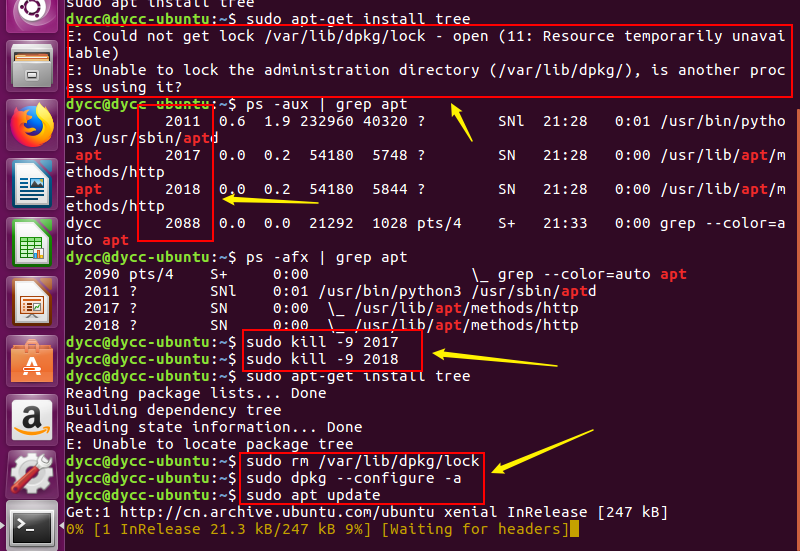 Ubuntu “Could not get lock /var/lib/dpkg/lock“解决_ubuntu could-CSDN博客