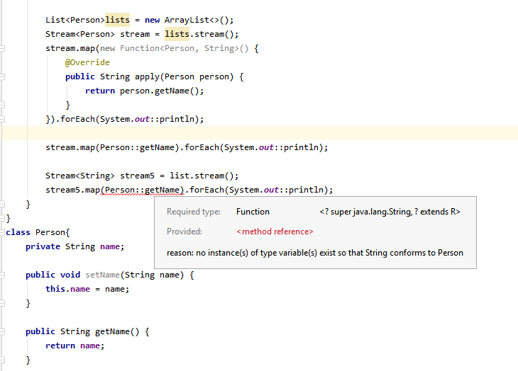 方法引用错误：reason: no instance(s) of type variable(s) exist so that String conforms to Person-CSDN博客