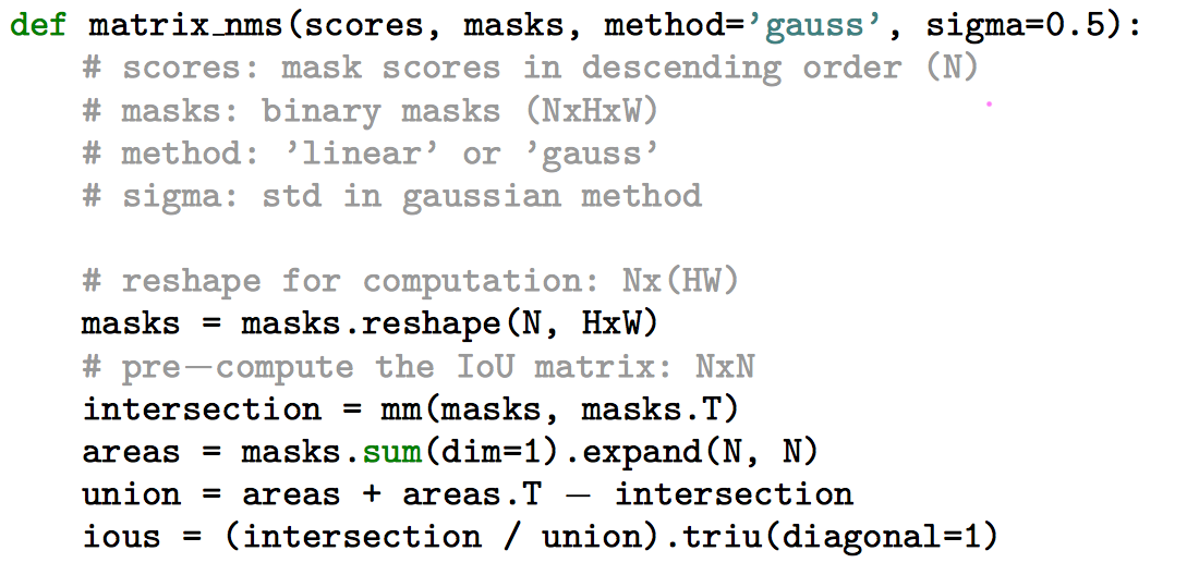 【论文阅读】NMS系列 结合代码学习 solov2 Matrix NMS-CSDN博客