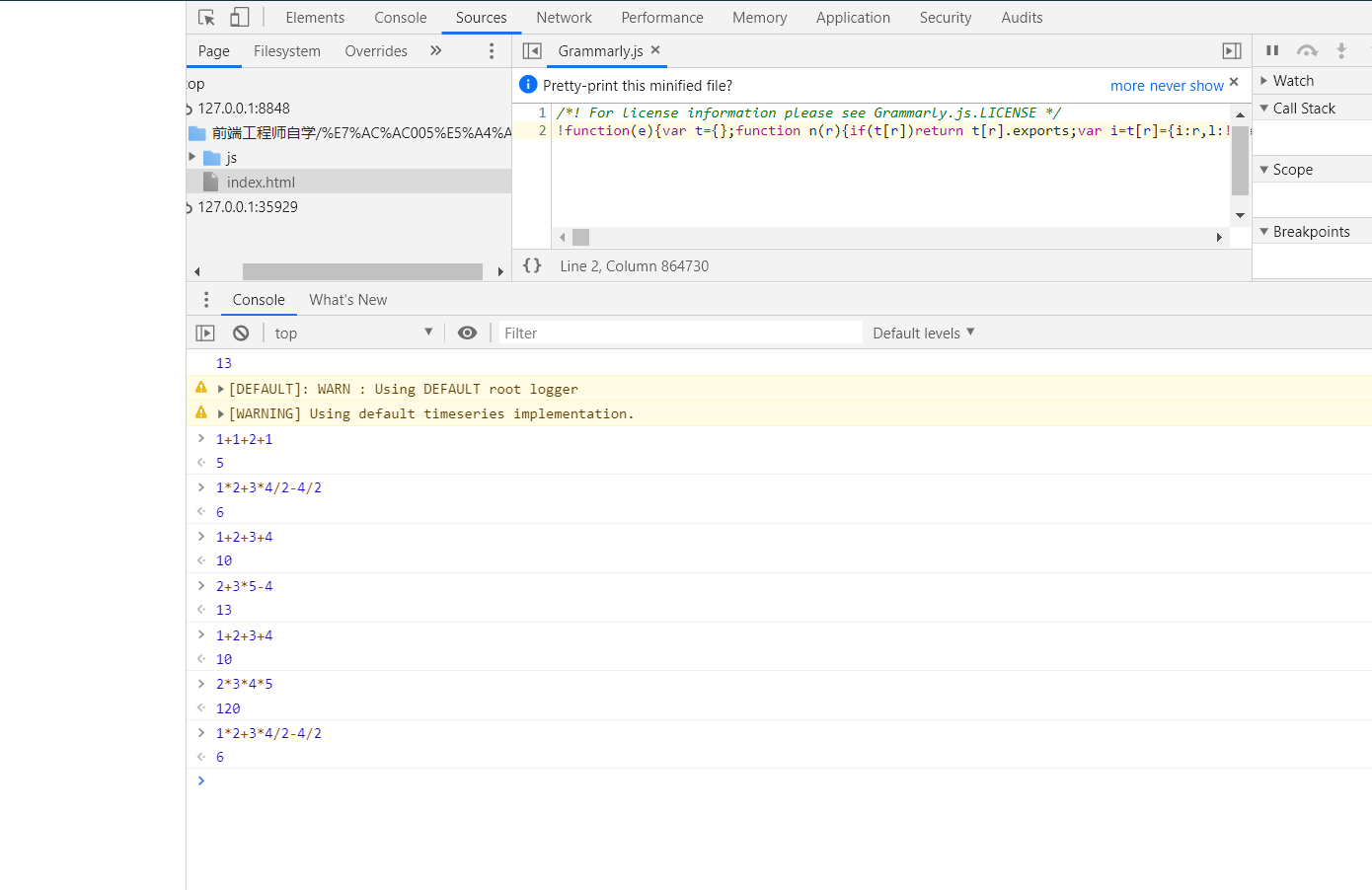 Javascript 栈的应用：四则运算_js表达式求值栈算法-CSDN博客
