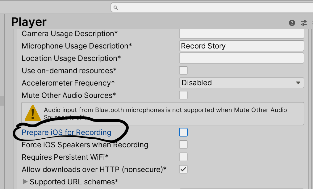 [unity]自带的录音功能Microphone 在iOS 和 android设置上使用 及 注意事项_unity 麦克风录音 ios设置 ...