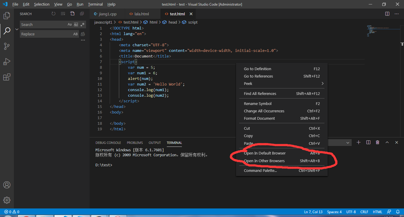 vscode 右键没有 open in browser_vscode 安装了open in brower 右击没有-CSDN博客