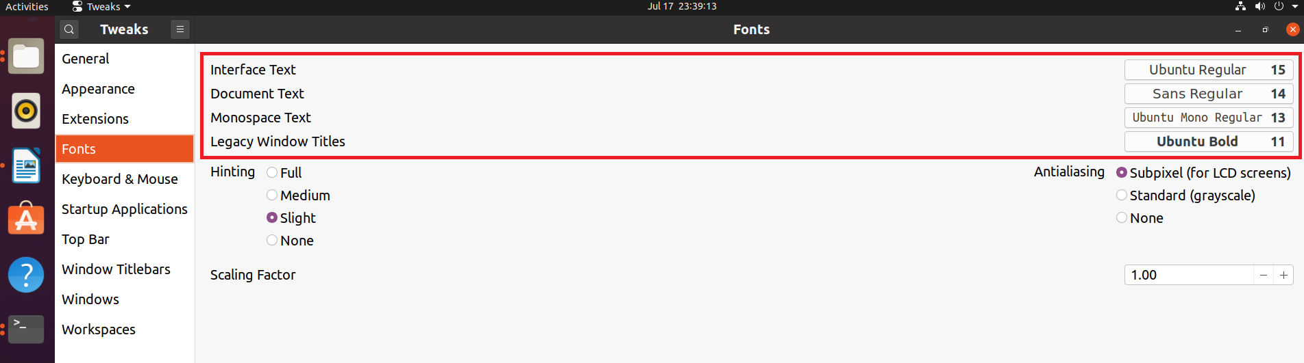 Ubuntu-调整字体大小与窗口放大/缩小按钮_tweaks 1604 titlebar-CSDN博客