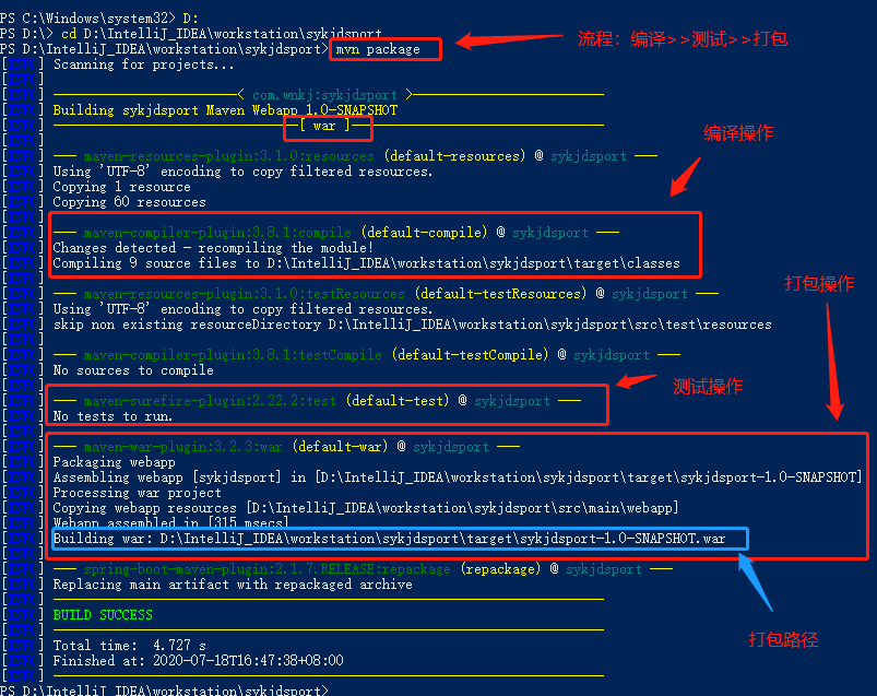 java项目或JavaWeb项目通过Maven打包成jar包或war包的做法以及使用java命令运行_java war mvn-CSDN博客