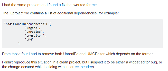 UE4 C++引擎崩溃+打包失败记录_unable to instantiate module 'unrealed': unable to-CSDN博客