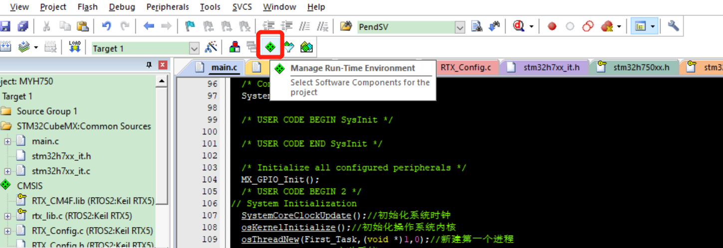 STM32H750 KEIL CMSIS RTOS2工程的的建立_keil5 在cmsis中导入 rtos2-CSDN博客