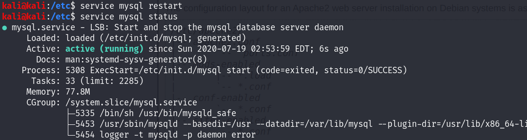 Kali安装Apache、MySQL、PHP-CSDN博客