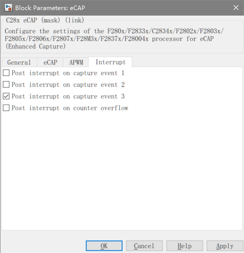 2837xd代码生成模块学习（3）——IIC、eCAN、SCI、Watchdog、eCAP模块_simulink的ecap模块-CSDN博客