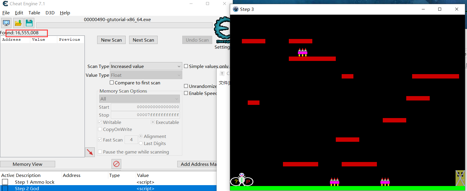 CE进阶操作--自带小游戏TutorialGame的修改方法_ce自带测试小游戏_peng1874的博客-CSDN博客