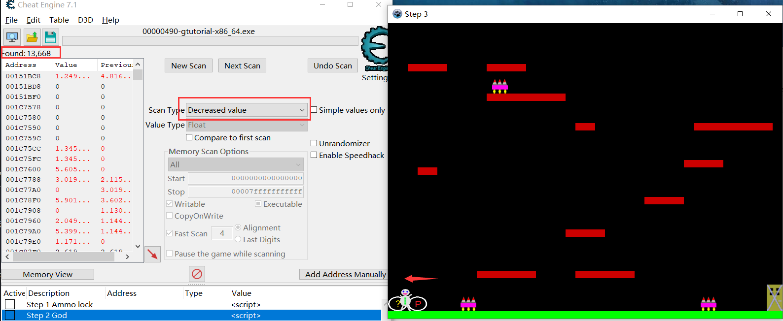 CE进阶操作--自带小游戏TutorialGame的修改方法_ce自带测试小游戏_peng1874的博客-CSDN博客
