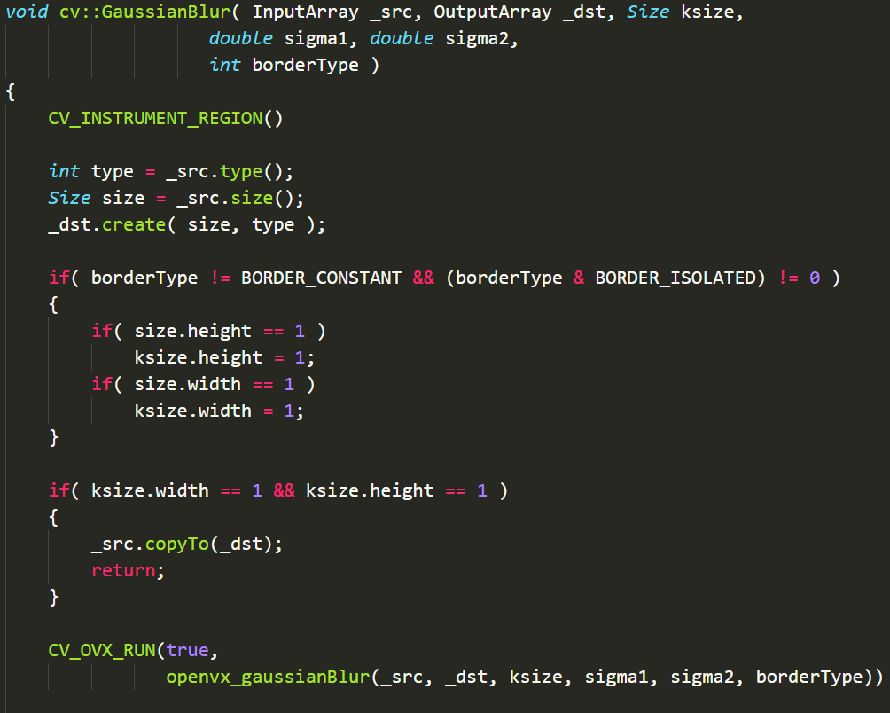 opencv中高斯模糊(滤波器)的源码解析(c++版) 上_opencv的gaussianblur在那个源文件-CSDN博客