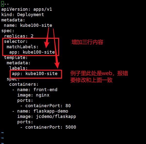 k8s创建Deployment报错：missing required field “selector“ in io.k8s.api.apps.v1.DeploymentSpec ...